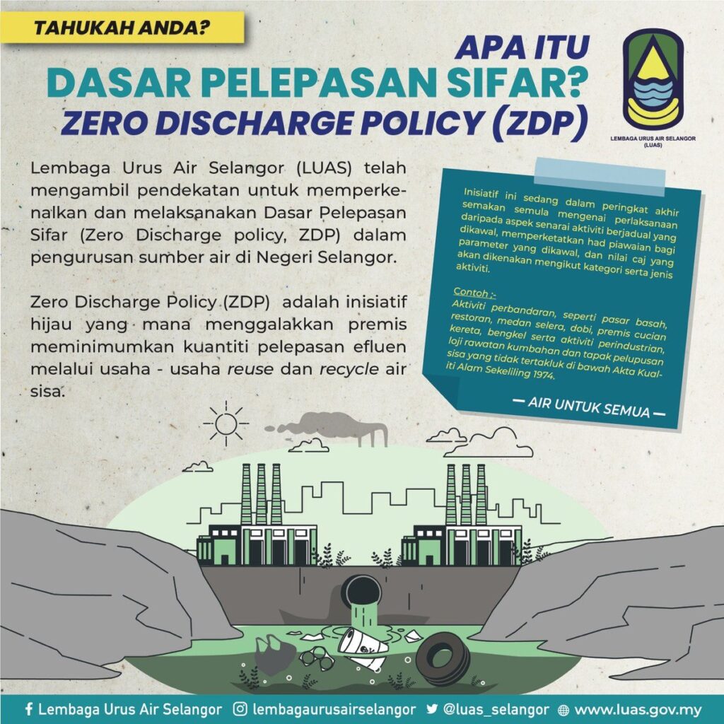 Zero Discharge Policy: Lembaga Urus Air Selangor – Air Lestari Sdn Bhd